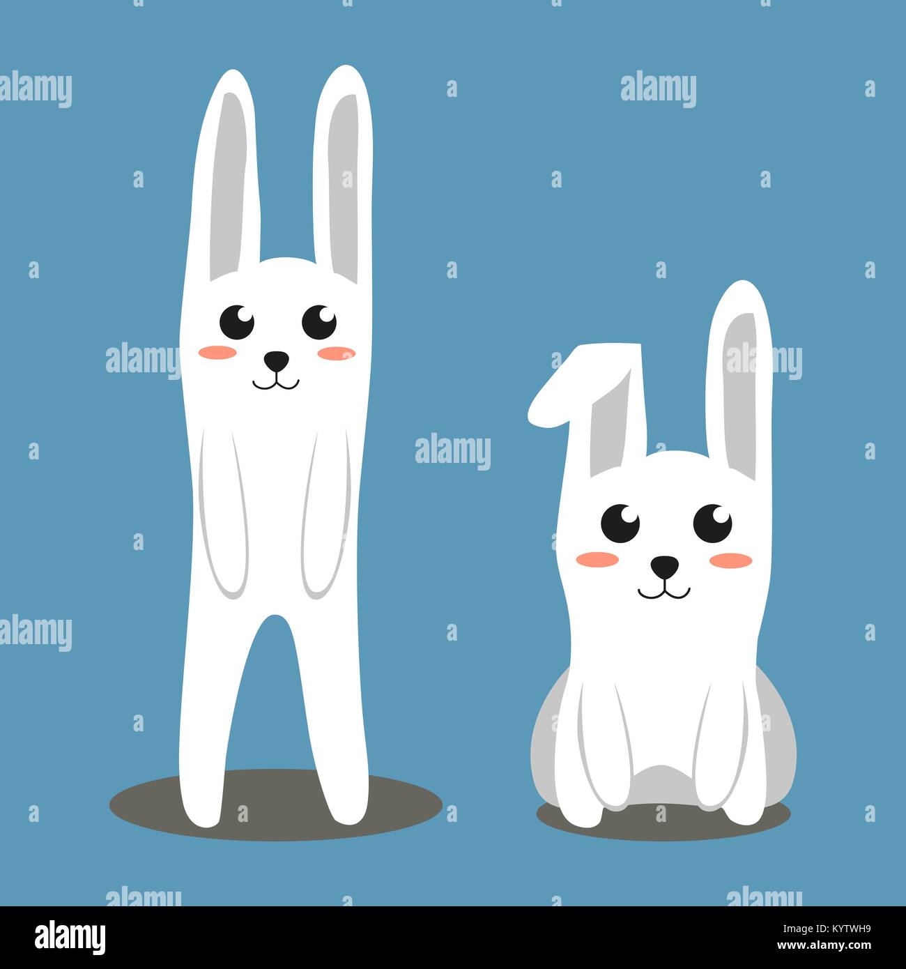 White paper rabbit head Stock Vector Images - Alamy