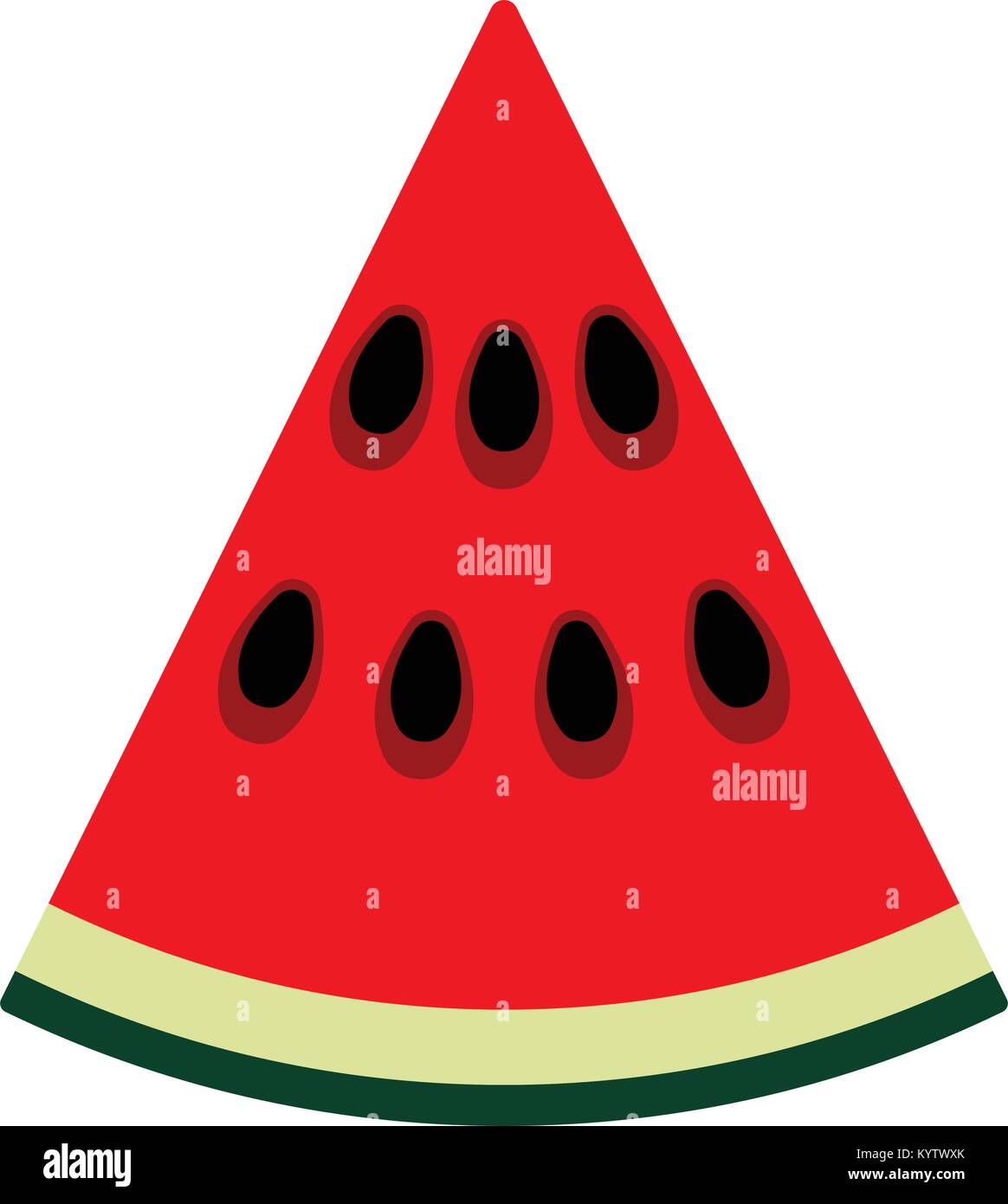 Flat design icon of Watermelon in ui colors. Vector illustration Stock ...