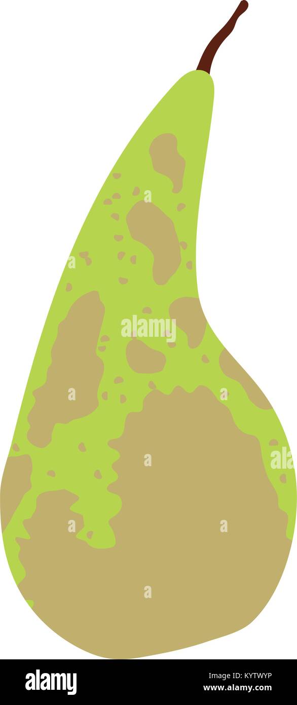 Flat design icon of Pear in ui colors. Vector illustration Stock Vector ...