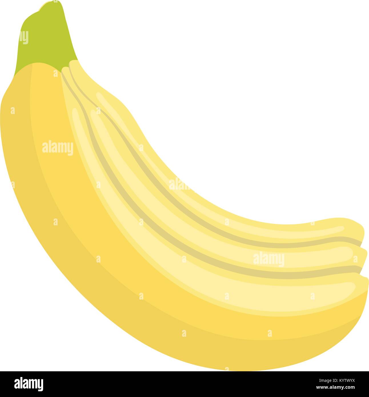 Flat design icon of Banana in ui colors. Vector illustration Stock ...