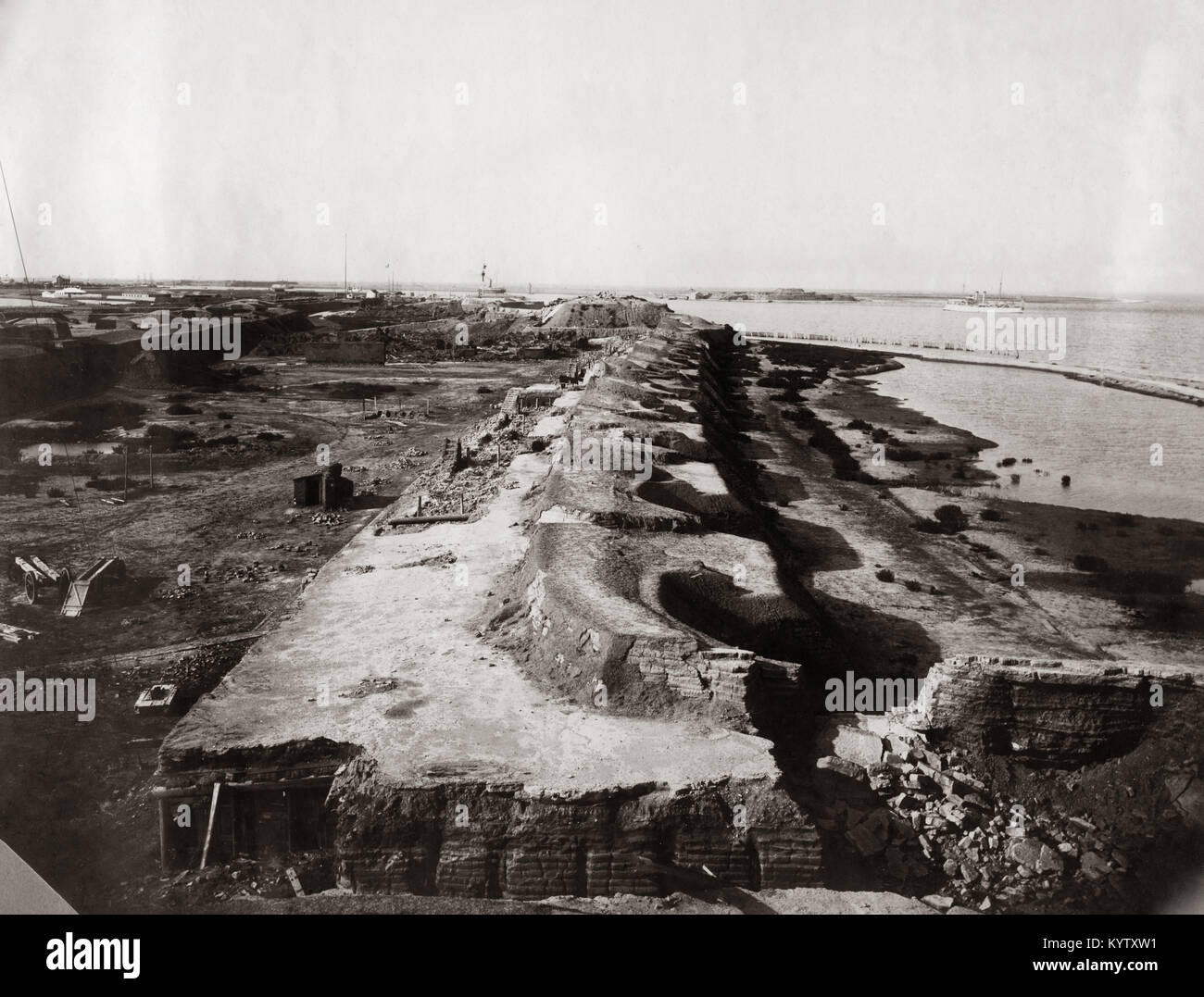 Boxer rebellion, Taku forts, Peiho River, China, 1900 Stock Photo - Alamy