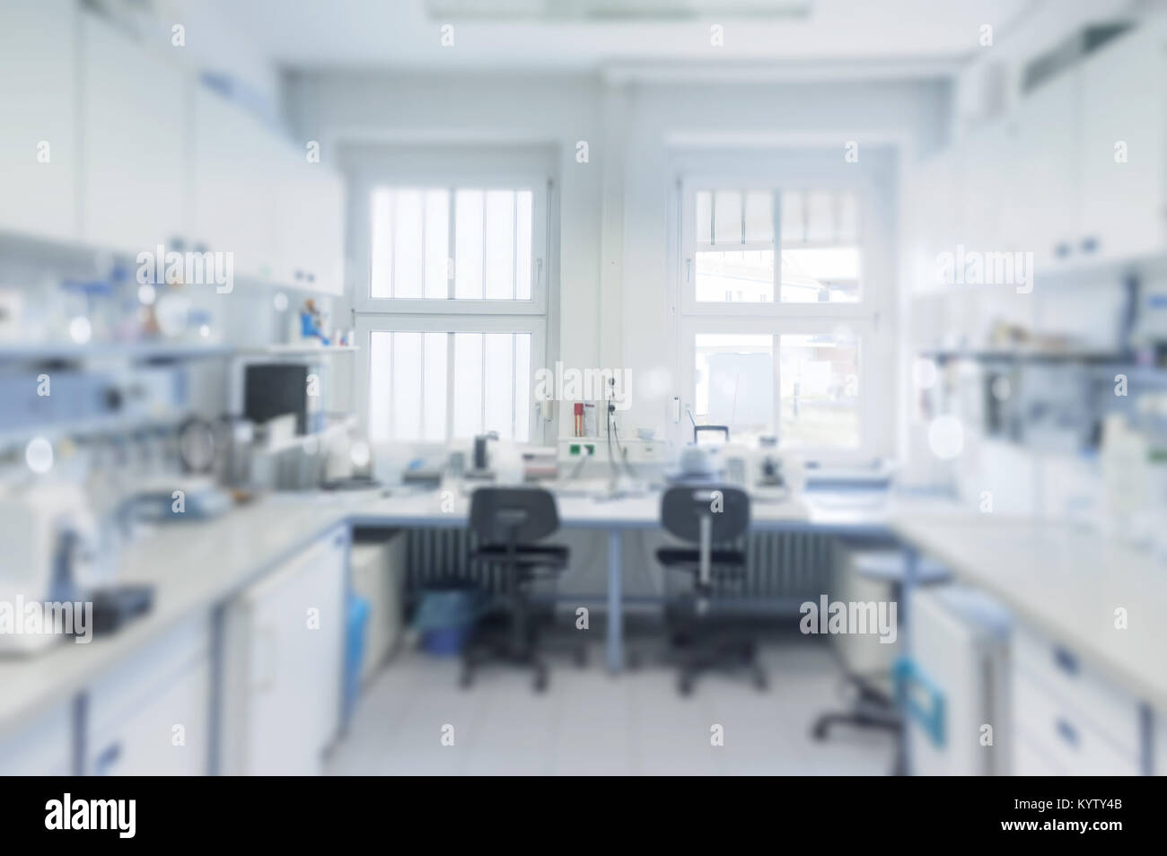 Laboratory interior out of focus, template for a poster, webpage or ...