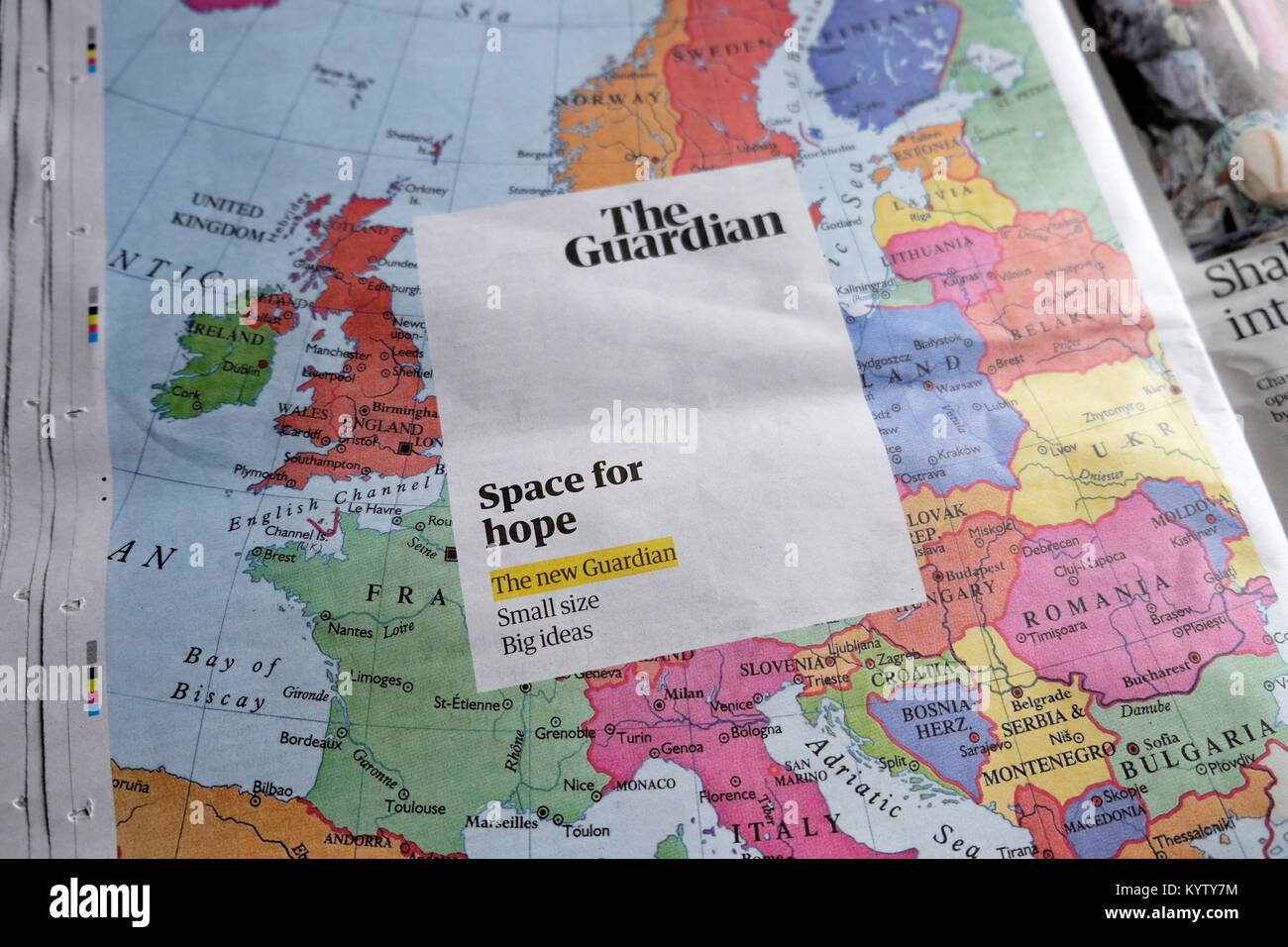 Guardian newspaper advert advertising in the new Guardian "Space for ...