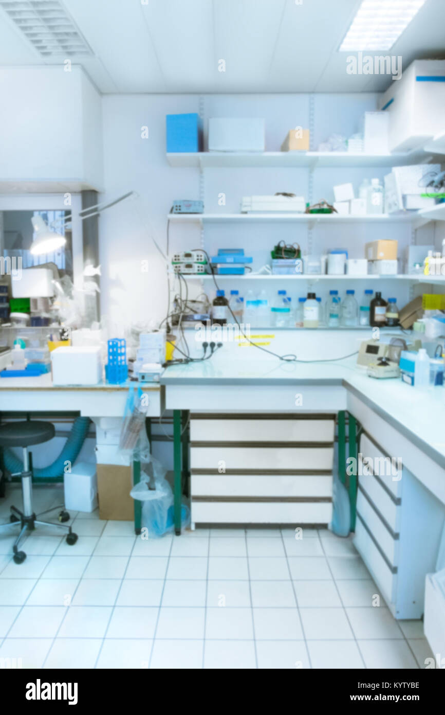 Laboratory interior out of focus, template for a poster, webpage or ...