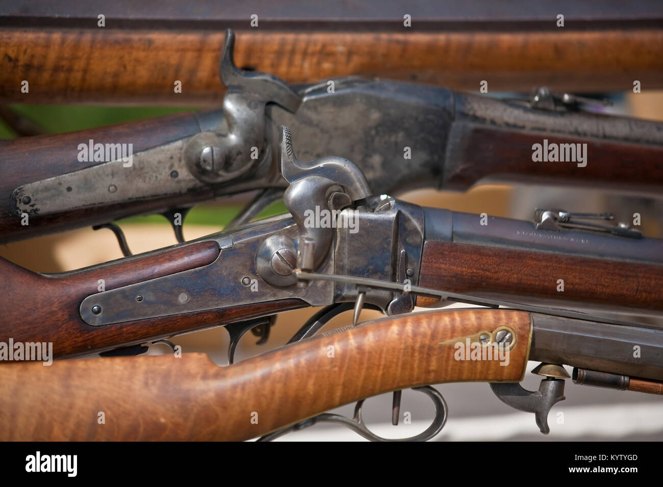 rifles and guns of the civil war era Stock Photo - Alamy