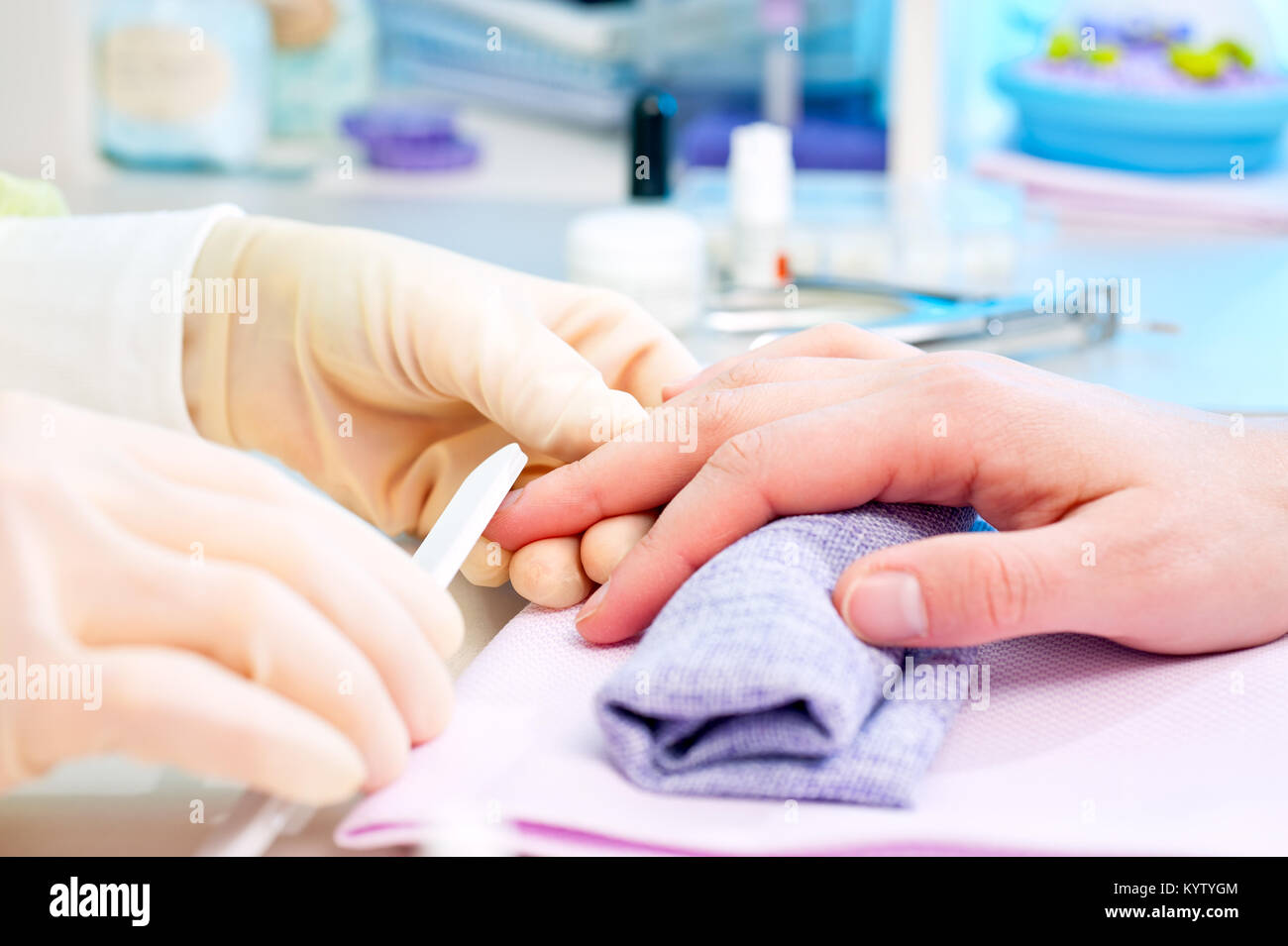 Manicure preparation hi-res stock photography and images - Alamy