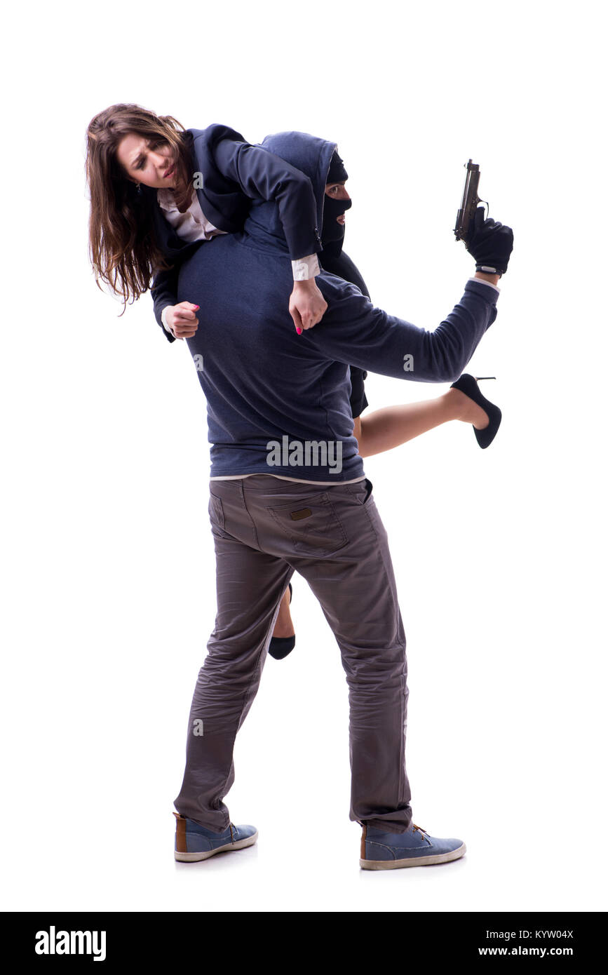 Man kidnapped woman Cut Out Stock Images & Pictures - Alamy