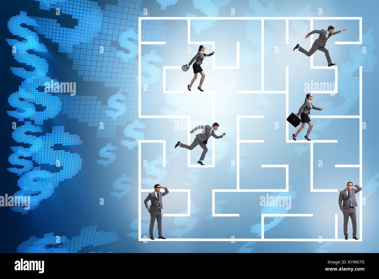 Getting lost maze hi-res stock photography and images - Alamy