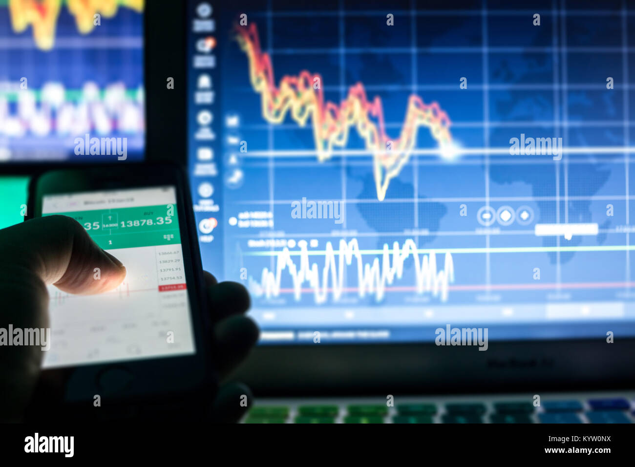 Cryptocurrency mining computers hi-res stock photography and images - Alamy