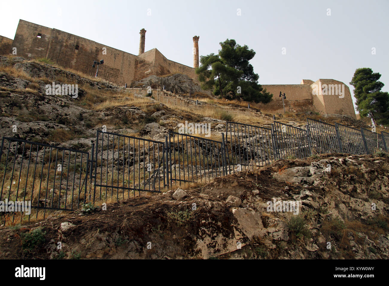 Fortress on the hill in Urfa, Turkey Stock Photo - Alamy
