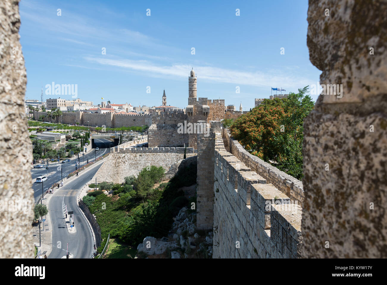 At the Ramparts Walk in Jerusalem, Israel Stock Photo - Alamy