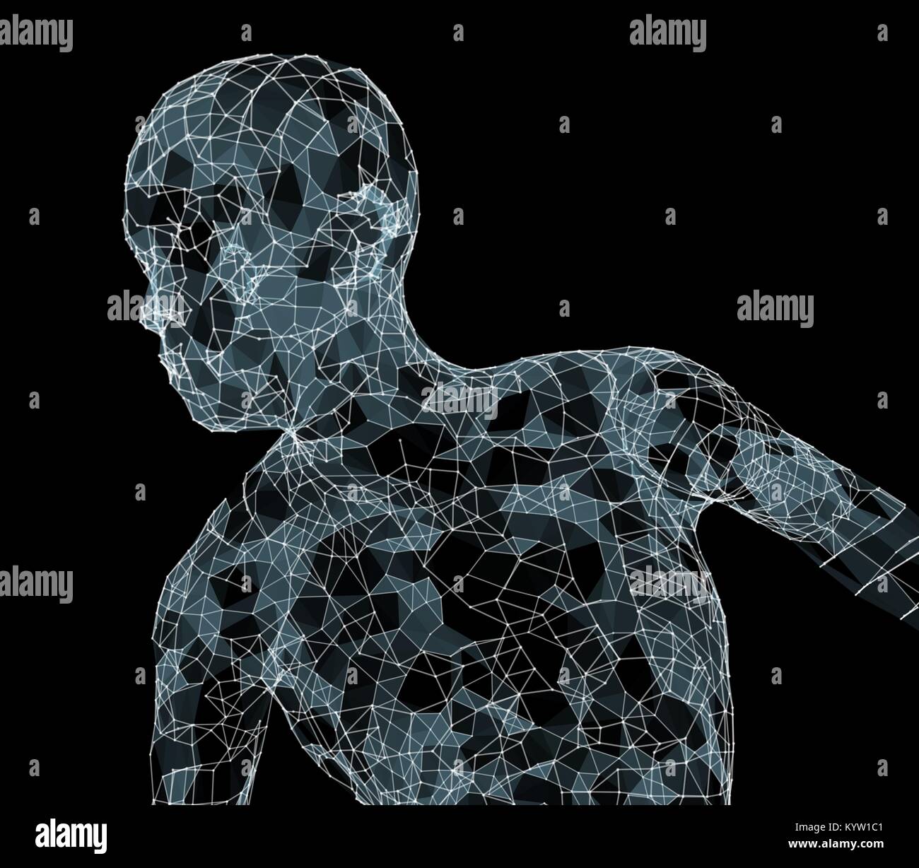 Abstract illustration of human body Stock Photo - Alamy