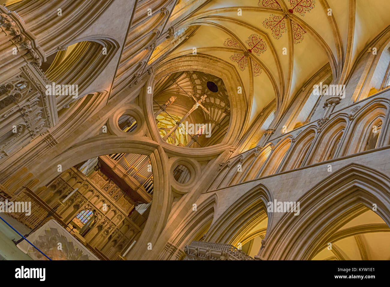 Scissor Arches in Wells Cathedral, Wells Cathedral, Wells, Somerset UK ...