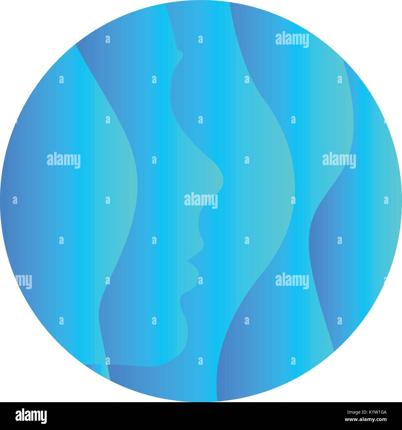 Round face shape hi-res stock photography and images - Alamy