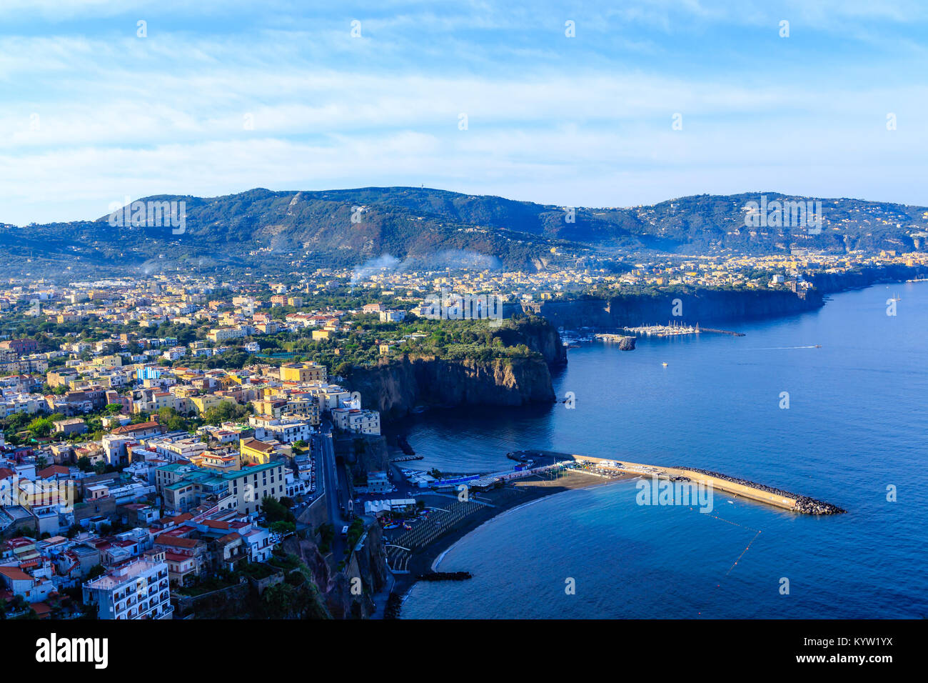 Colorful Cities along the Amalfi Coast in Italy Stock Photo - Alamy