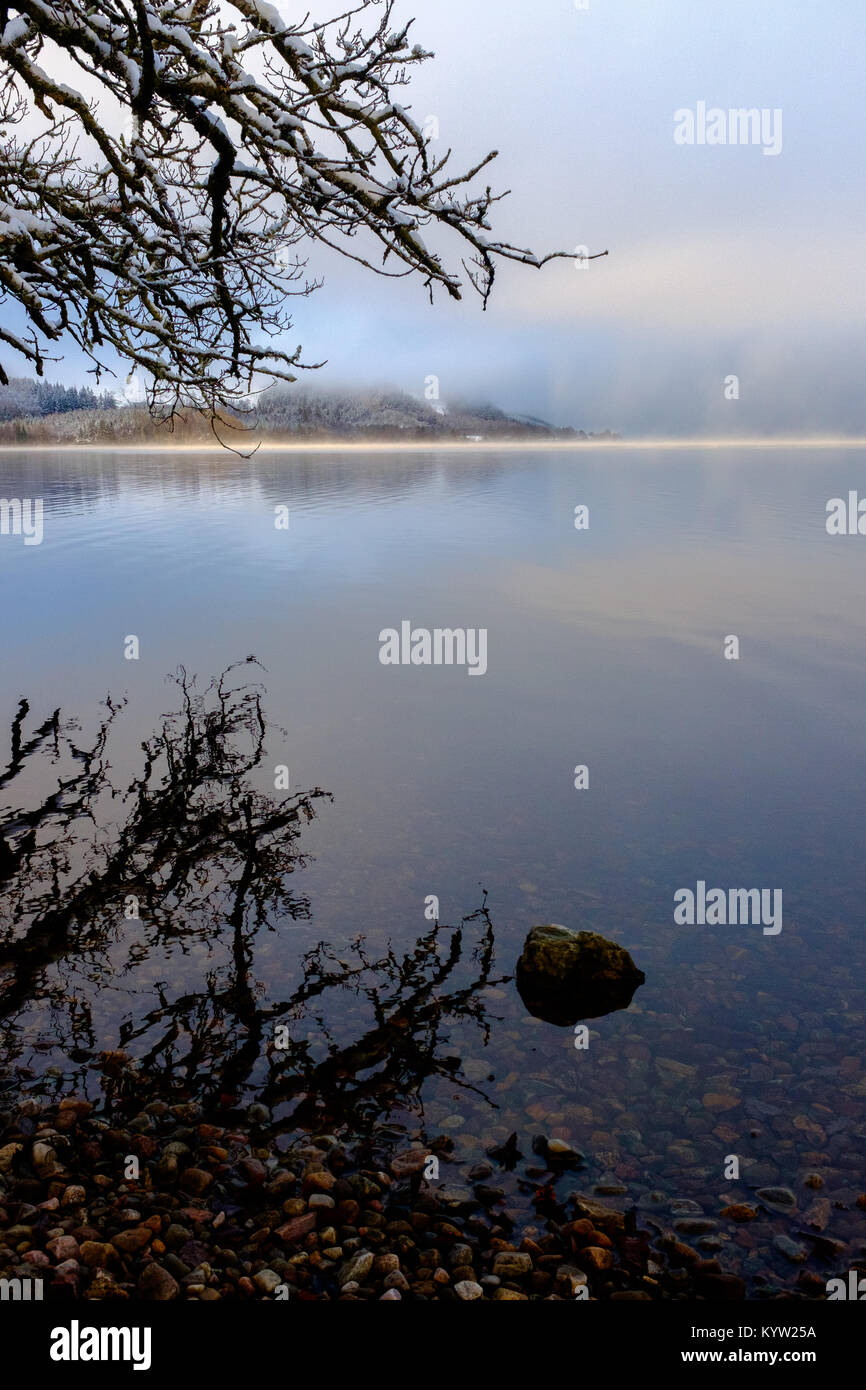 A winter scene around Loch Lochy scottish Highlands Stock Photo - Alamy