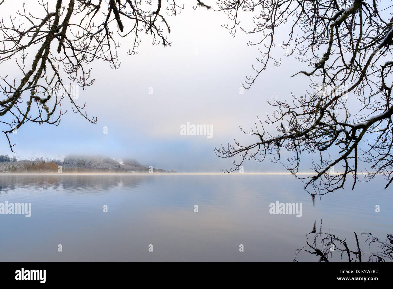 A winter scene around Loch Lochy scottish Highlands Stock Photo - Alamy