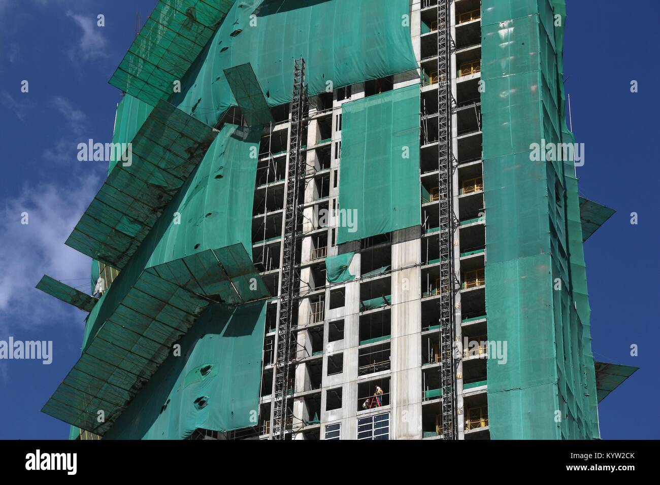 Skyscraper construction - generic office building development in Manila ...