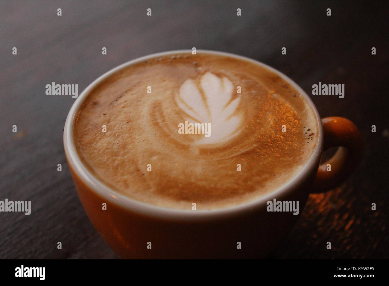 Artistic latte leaf pattern hi-res stock photography and images - Alamy