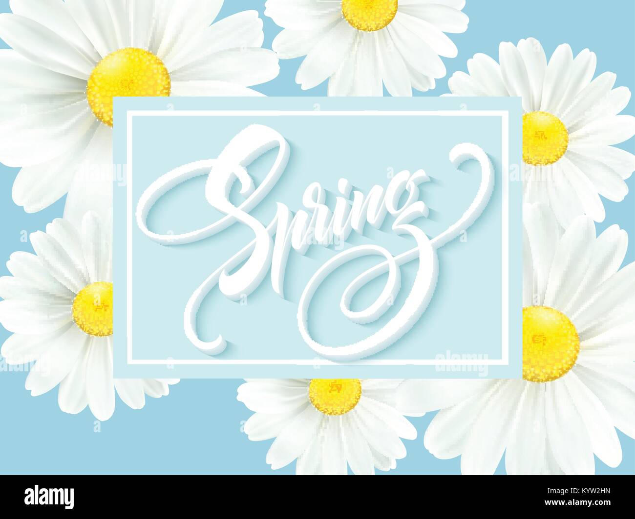 Blue spring flower illustration Stock Vector Images - Alamy