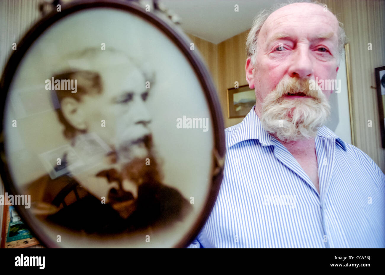 David Dickens, grandson of Charles Dickens, of Crowborough, East Sussex ...