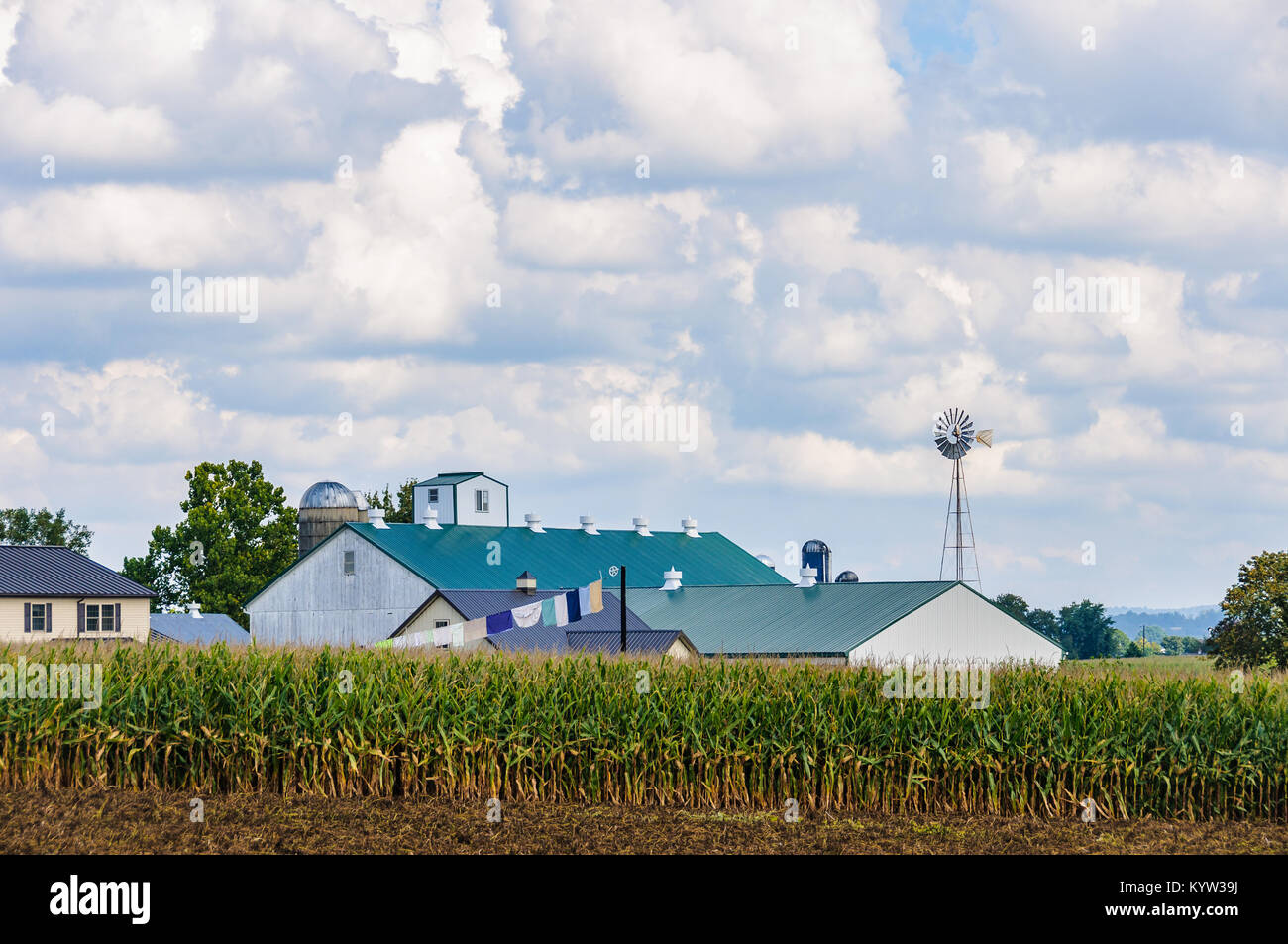 Farm buildings in Amish Country in Pennsylvania, USA Stock Photo - Alamy