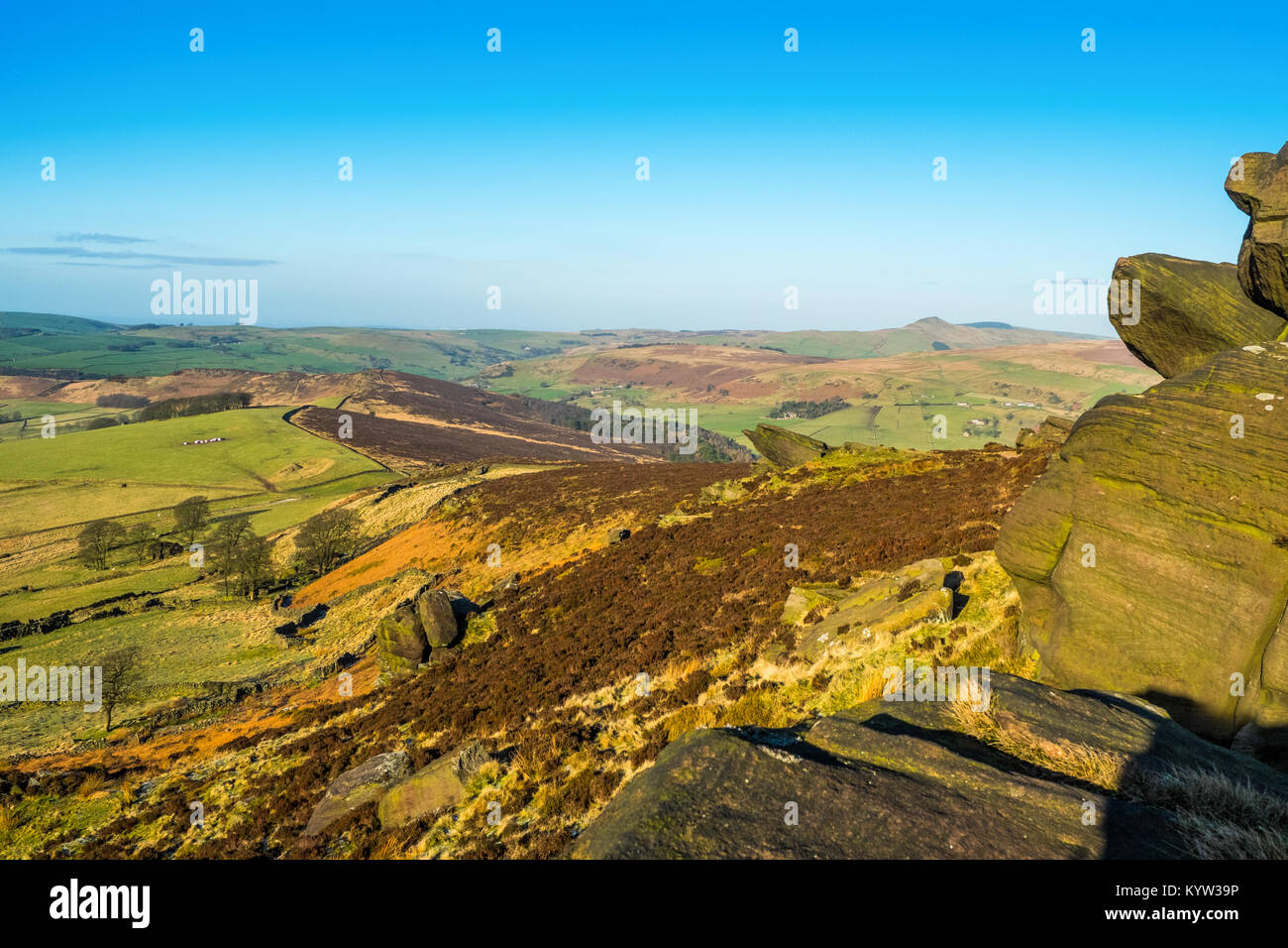 View from the peak district national park hi-res stock photography and ...