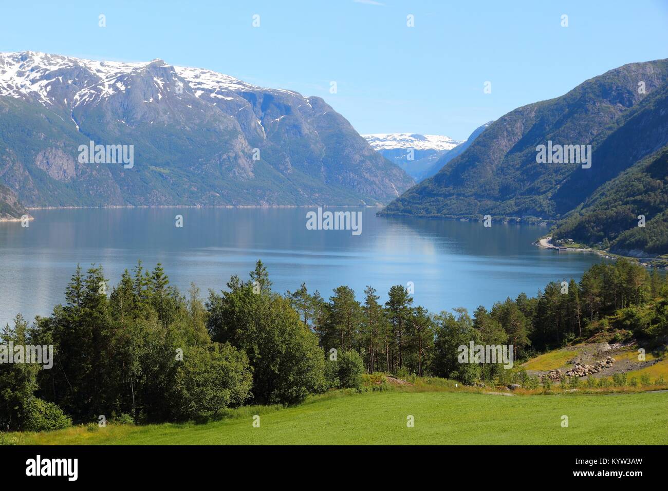 Norwegian fjord landscape hardanger hi-res stock photography and images ...