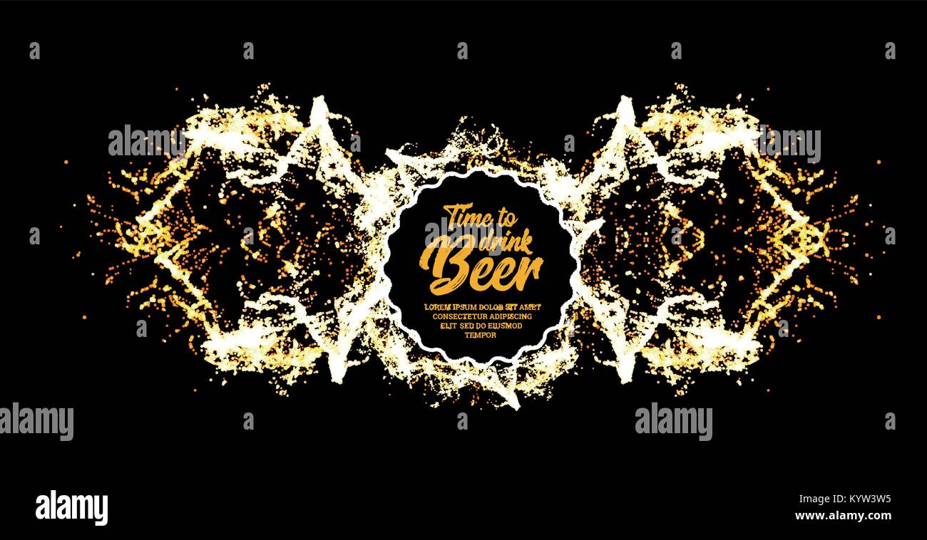 Beer splashing Stock Vector Images - Alamy