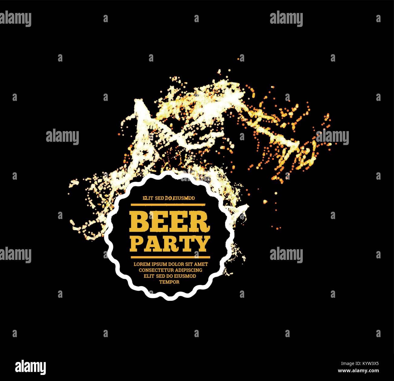 Beer splashing Stock Vector Images - Alamy