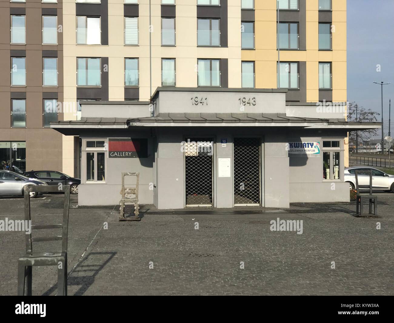 Ghetto Heroes Square, Krakow Stock Photo - Alamy