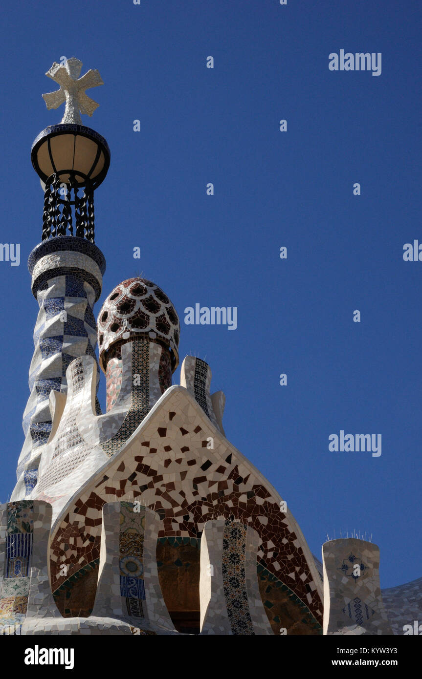 Gaudi architecture parc guell unesco hi-res stock photography and ...