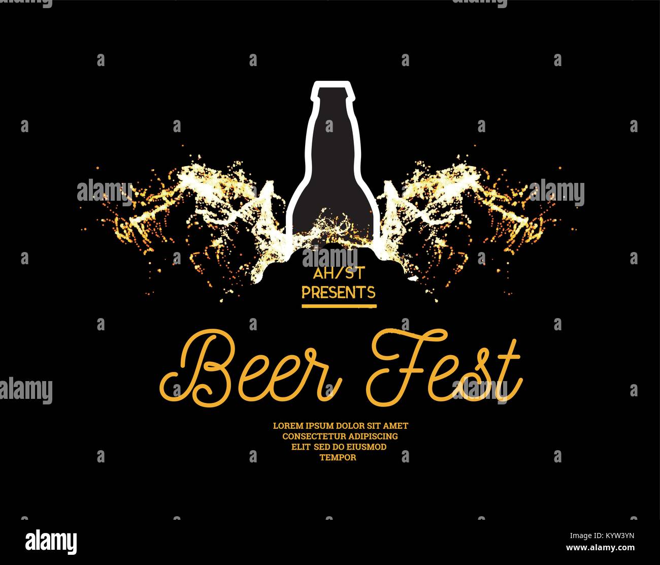 Beer foam splash Stock Vector Images - Alamy