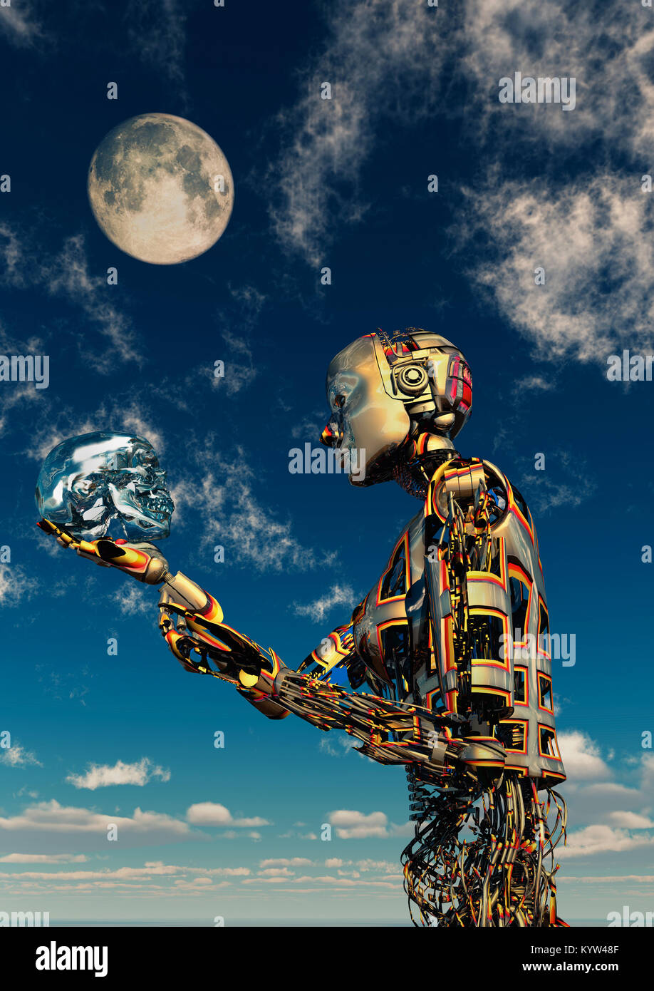 Hands skull hi-res stock photography and images - Alamy