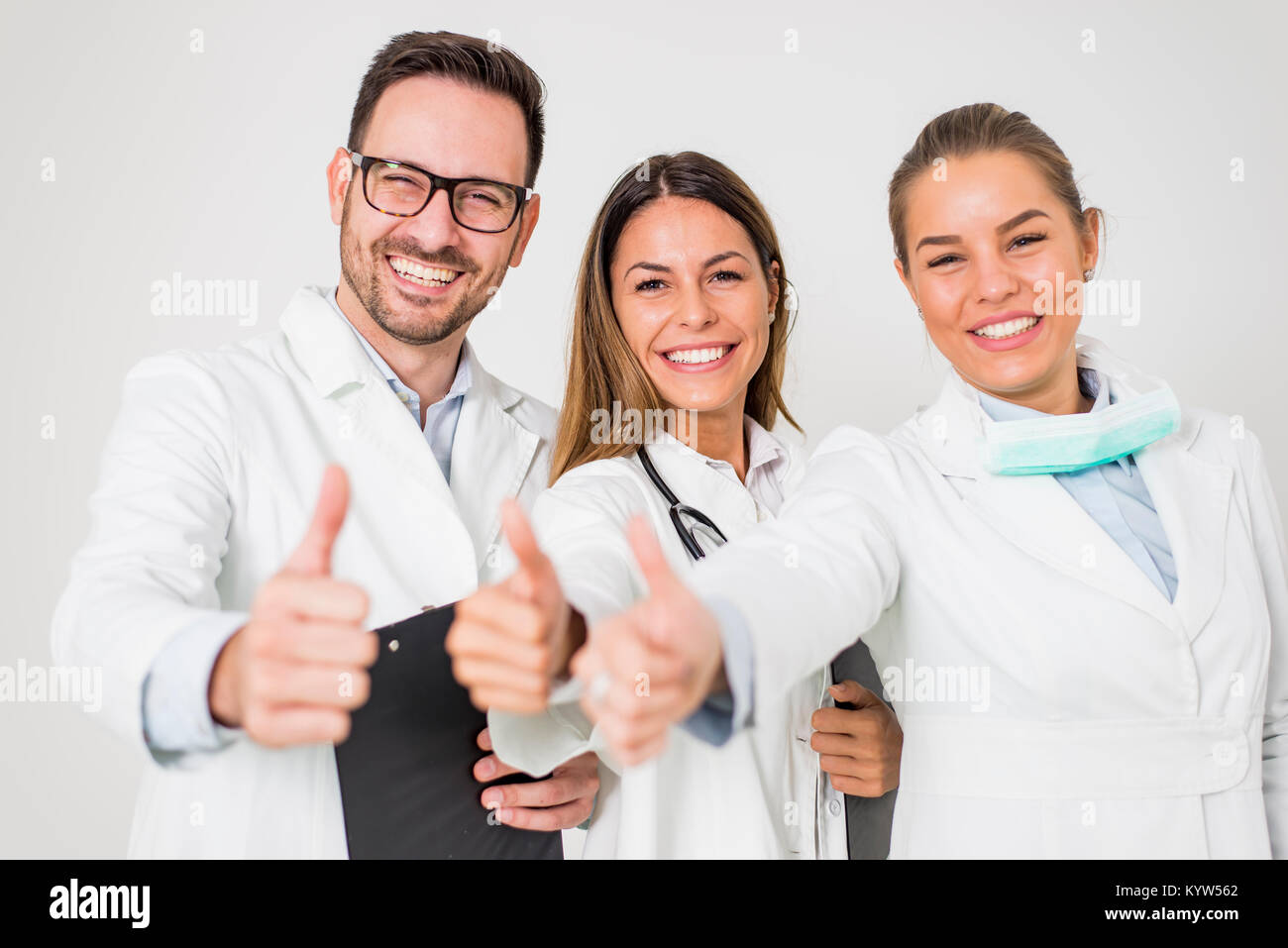 Happy doctors hi-res stock photography and images - Alamy