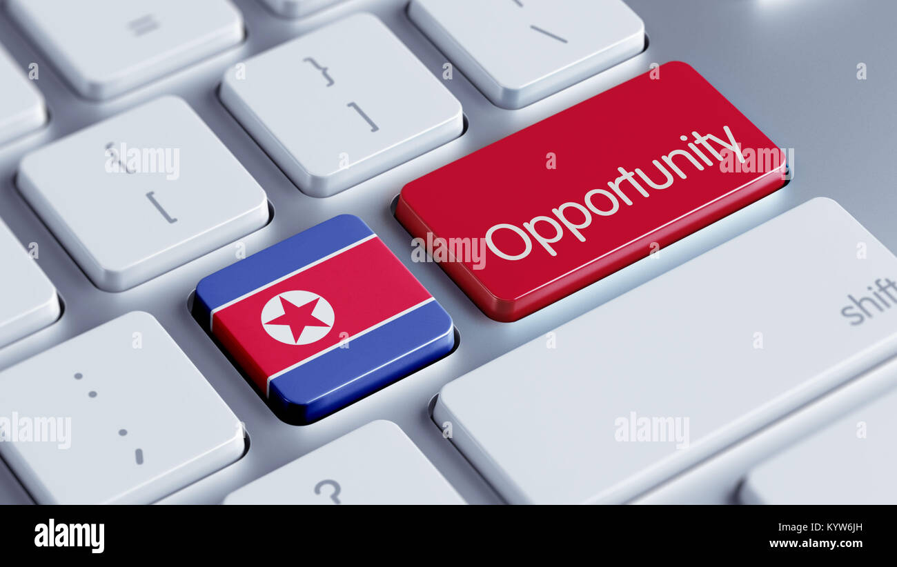 North Korea High Resolution Opportunity Concept Stock Photo - Alamy