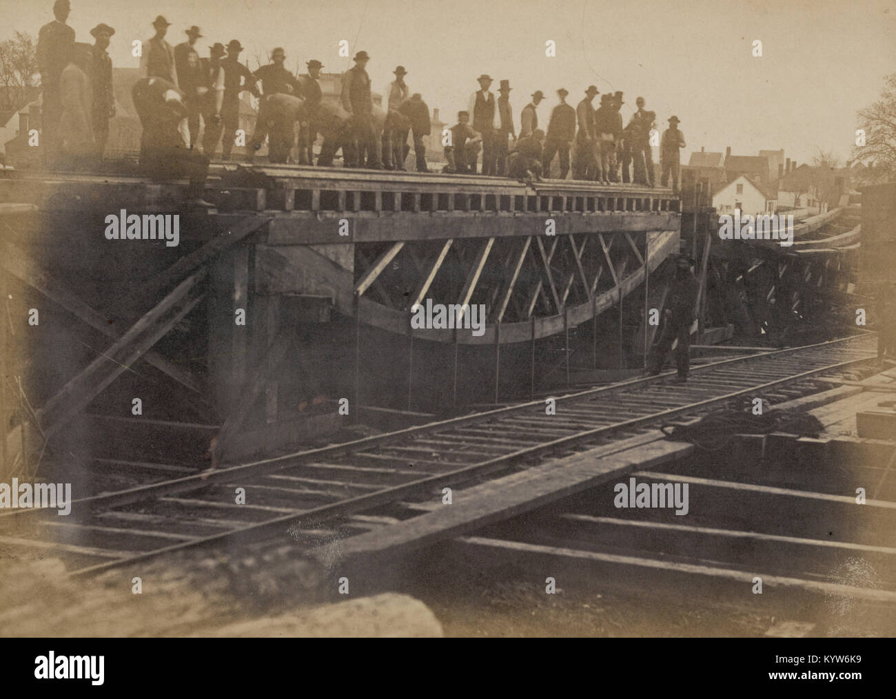 Third series of experiments with board trusses-construction corps ...