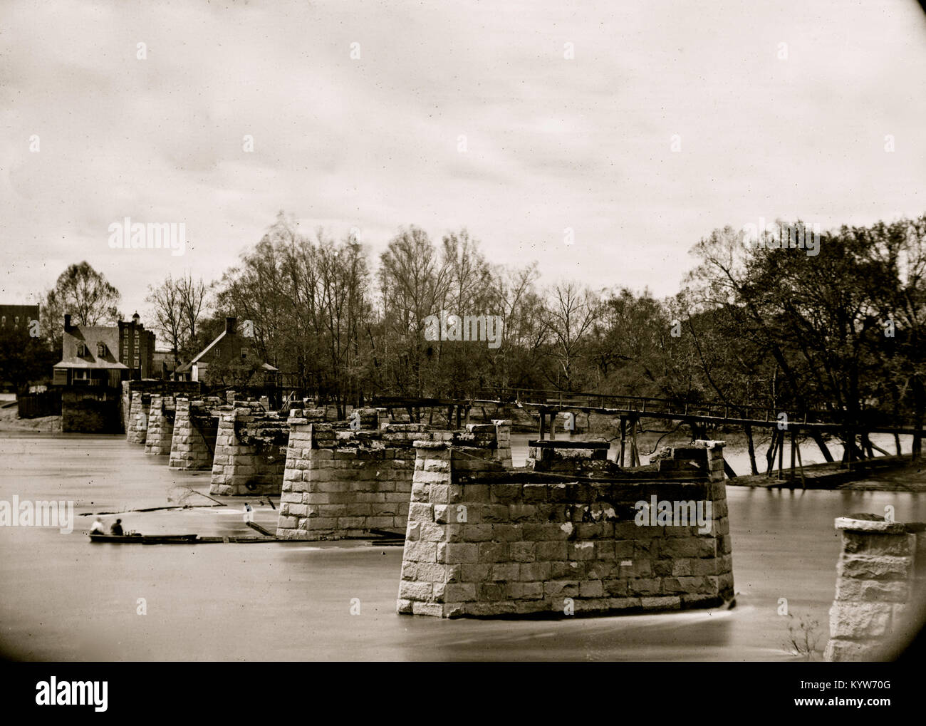Richmond, Va. Ruins of Mayo's Bridge Stock Photo - Alamy
