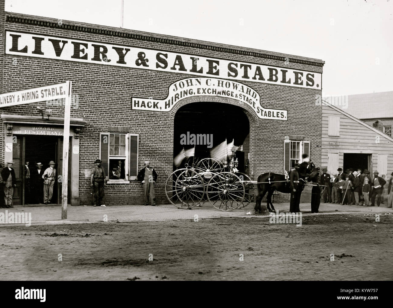 Washington, D.C. John C. Howard's stable on G Street between 6th and ...