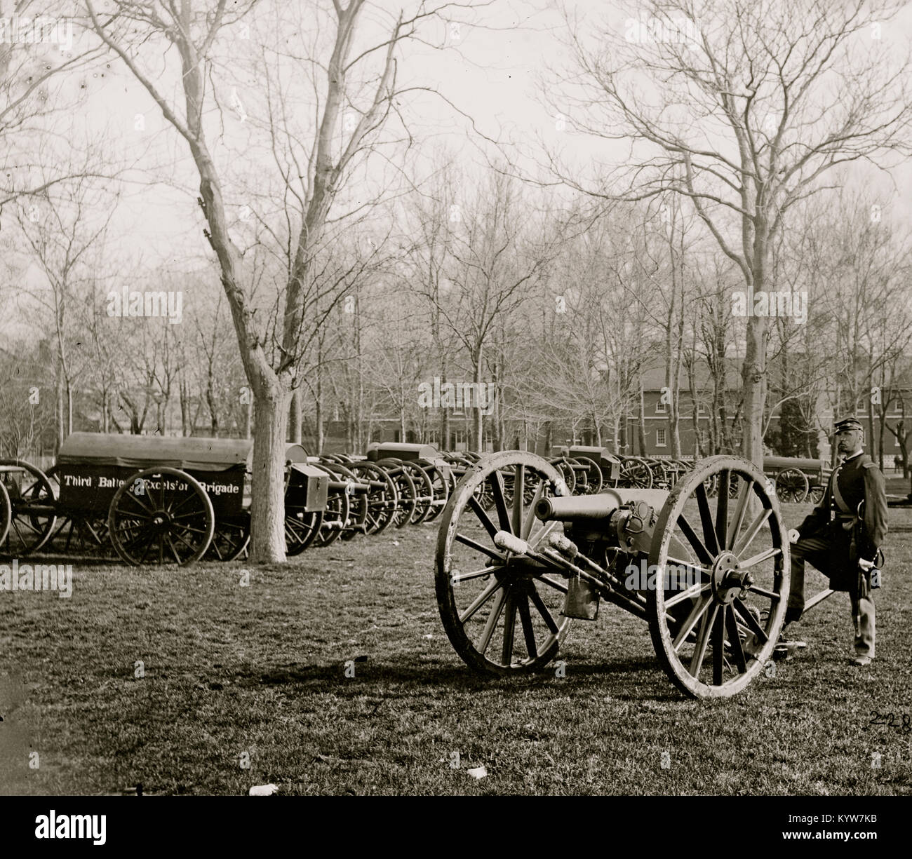 Washington, District of Columbia. Wiard gun at U.S. Arsenal Stock Photo ...
