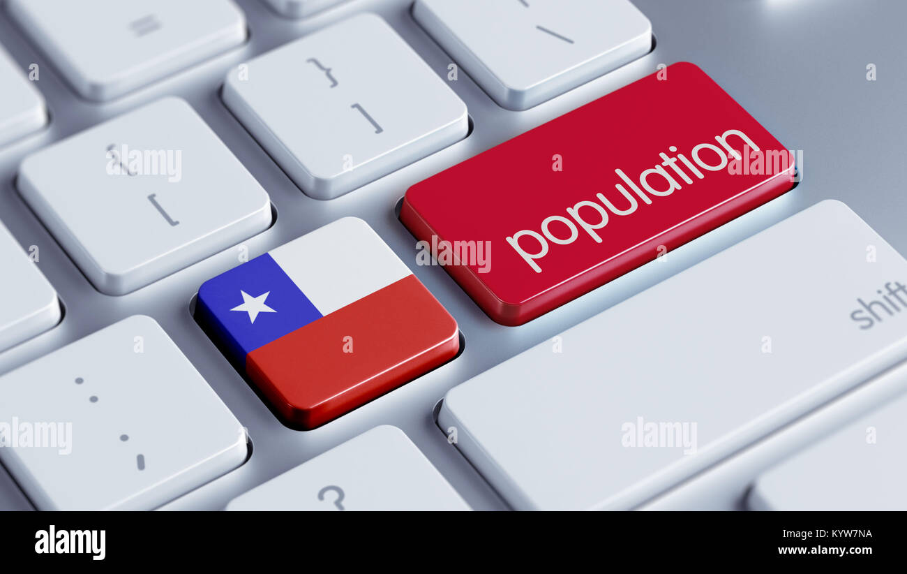 Chile High Resolution Population Concept Stock Photo - Alamy