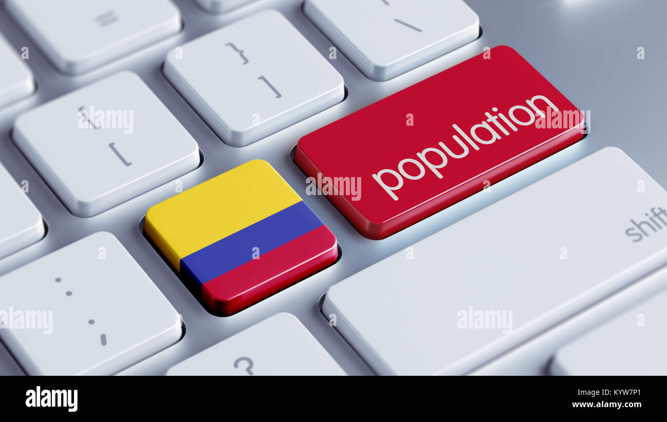 Colombia High Resolution Population Concept Stock Photo - Alamy