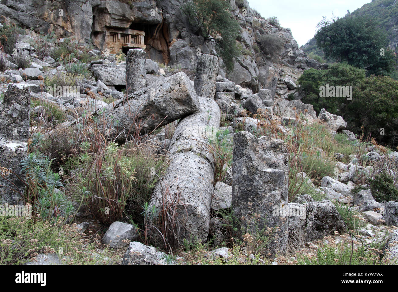 Pinara ruins hi-res stock photography and images - Alamy