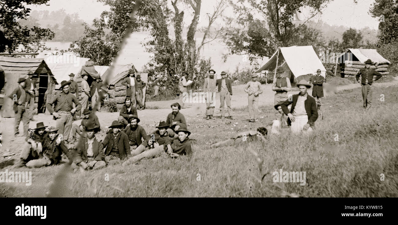 Civil war soldiers army camp hi-res stock photography and images - Alamy