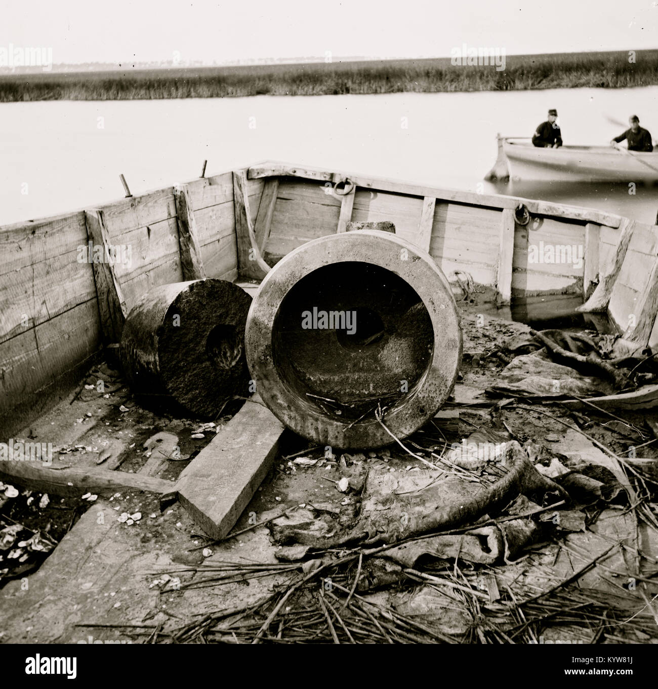 Charleston, South Carolina (vicinity). Remains of famous "Floating ...