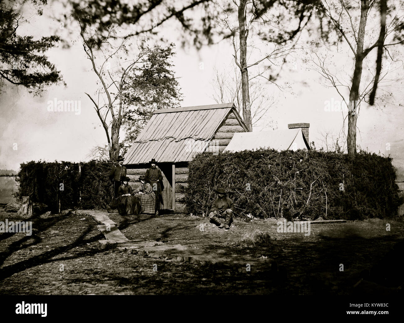 Brandy Station, Virginia. Headquarters, 5th Army Corps Stock Photo - Alamy