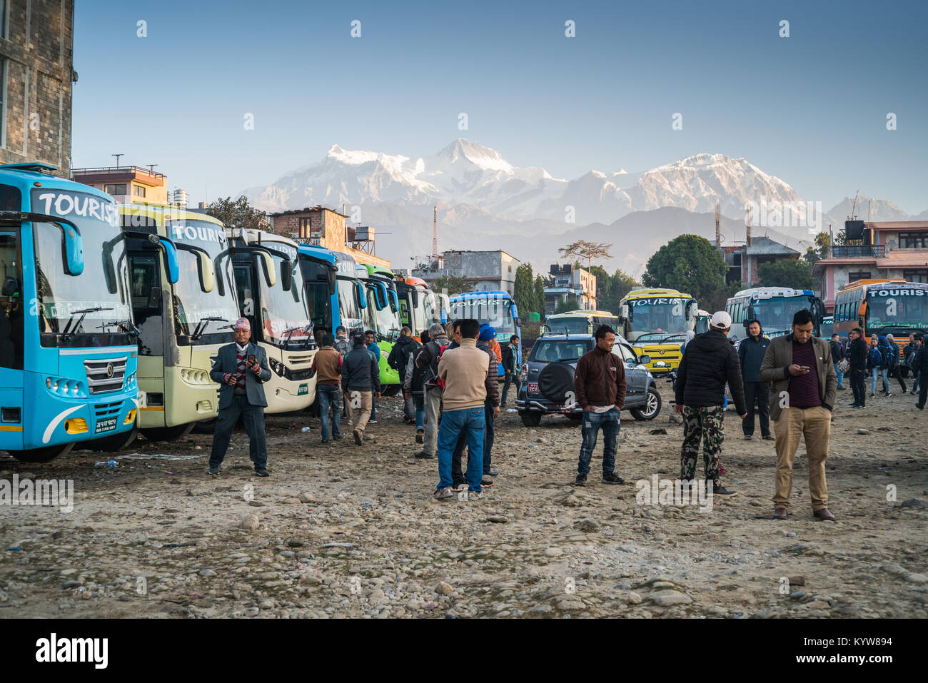 Nepalese tourist bus nepal hi-res stock photography and images - Alamy
