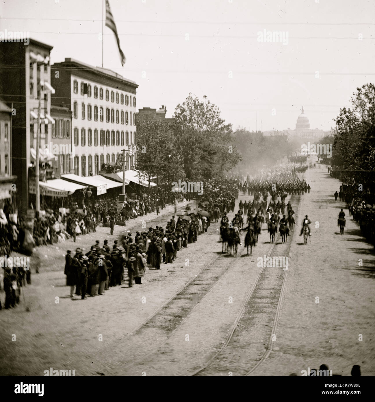 Washington, D.C. Units of 20th Army Corps, Army of Georgia, passing on ...