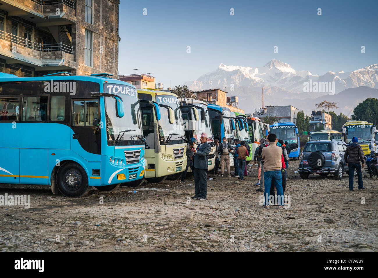 Nepalese tourist bus nepal hi-res stock photography and images - Alamy
