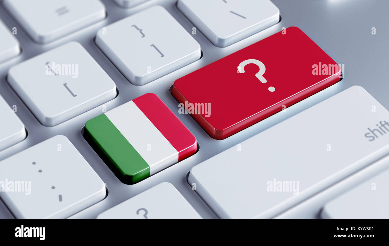 Italy High Resolution Question Mark Concept Stock Photo - Alamy